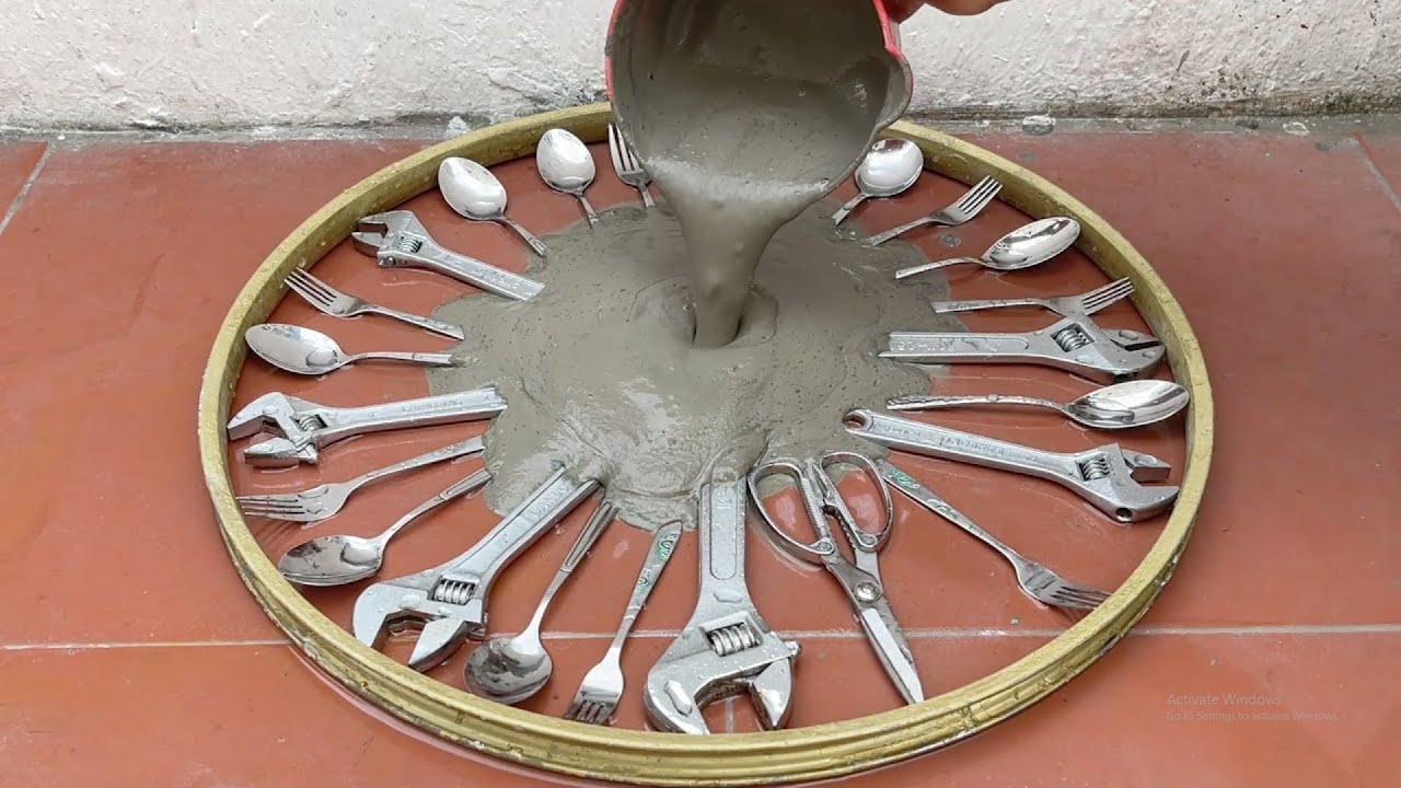 Amazing Recycle Ideas From Metal Materials And Cement . How To Make ...