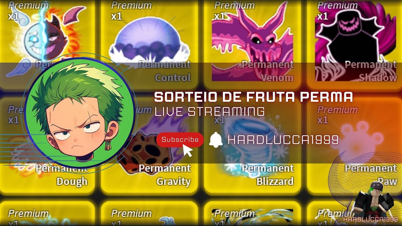 LIVE - BLOX FRUITS, ESPECIAL DE FÉRIAS SORTEIO DE FRUTA PERM E NOTIFICADOR DE FRUTAS AGORA ...