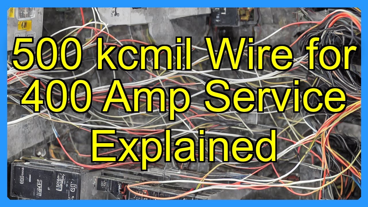500 kcmil Wire for 400 Amp Service Explained - YouTube