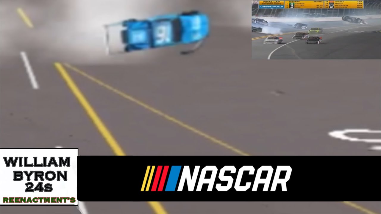 Christopher Bell 2016 Huge Flip reenactment w/ Replay - YouTube