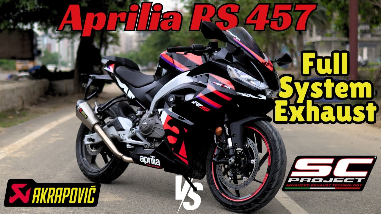 Trying different Full System Exhausts in Aprilia RS 457 | Loudest ...