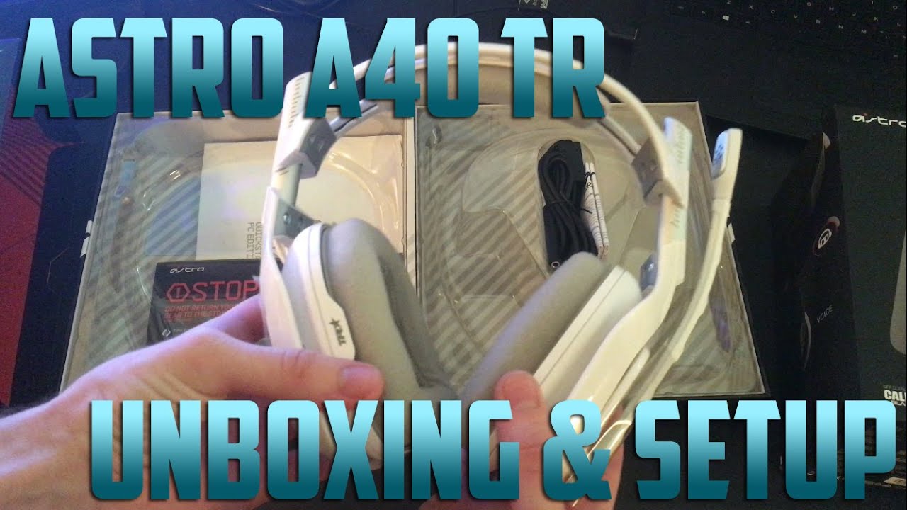ASTRO A40 TR + MIX AMP Unboxing & Set up for PS4 - YouTube