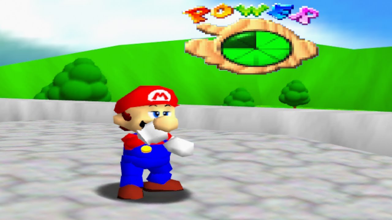 Super Mario 64 But my health constantly drains - YouTube