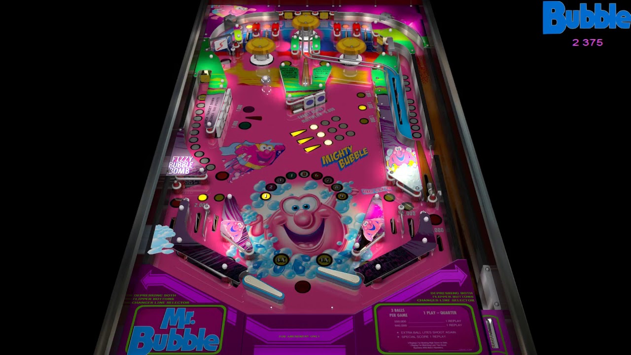 Mr Bubble Pinball VPX - YouTube