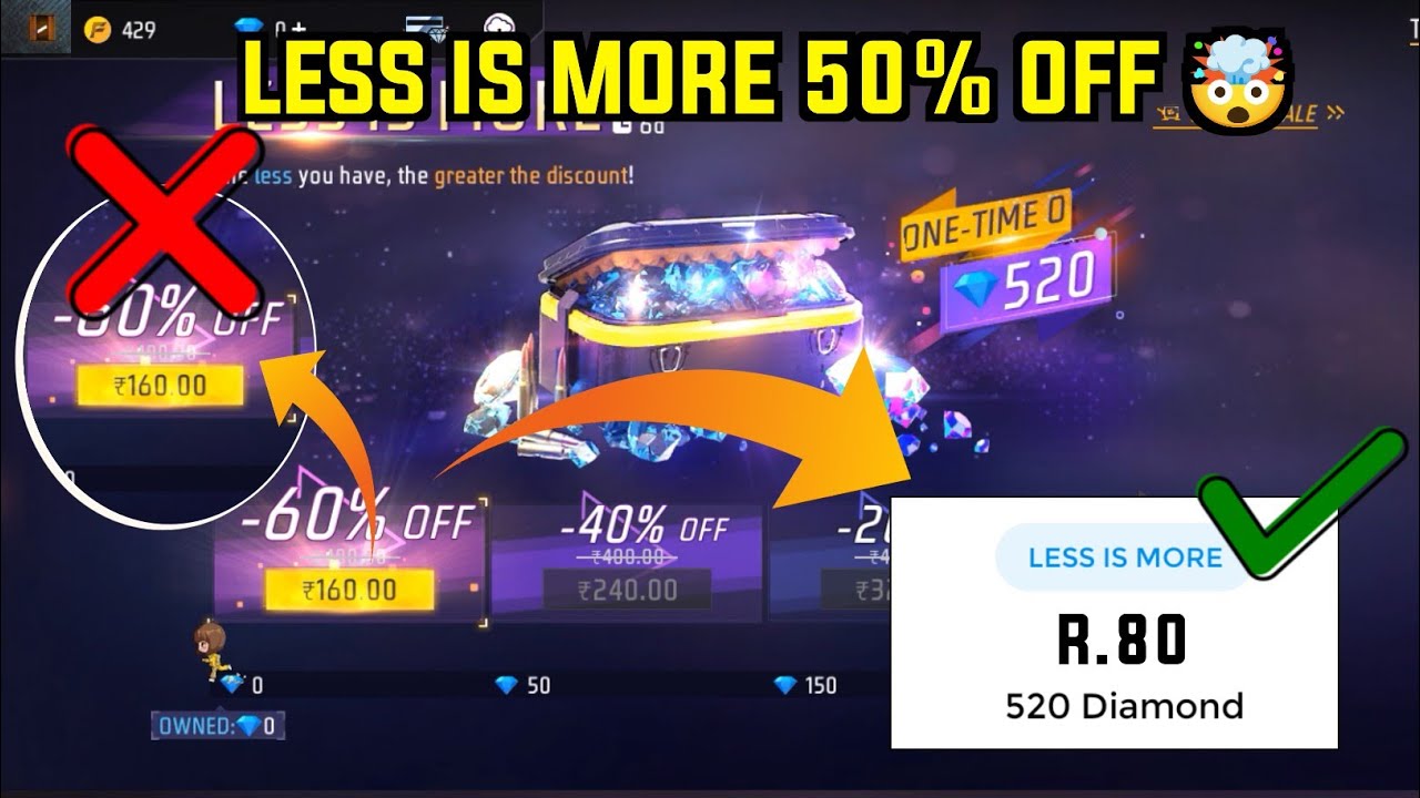 Purchase Less Is More In 50% Off 🤯😱 | New Less Is More Top Up Event ...