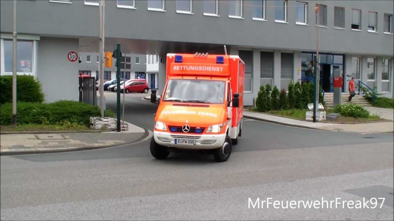 Infektions-Rettungswagen (I-RTW) BF Essen FW 1 - YouTube