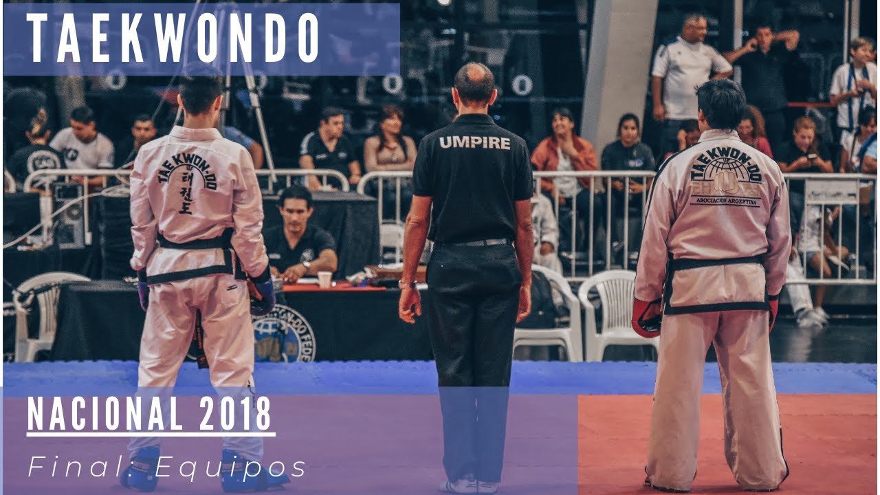 Taekwondo ITF | Nacional 2018: Final equipos | Santiago Benitez combate ...