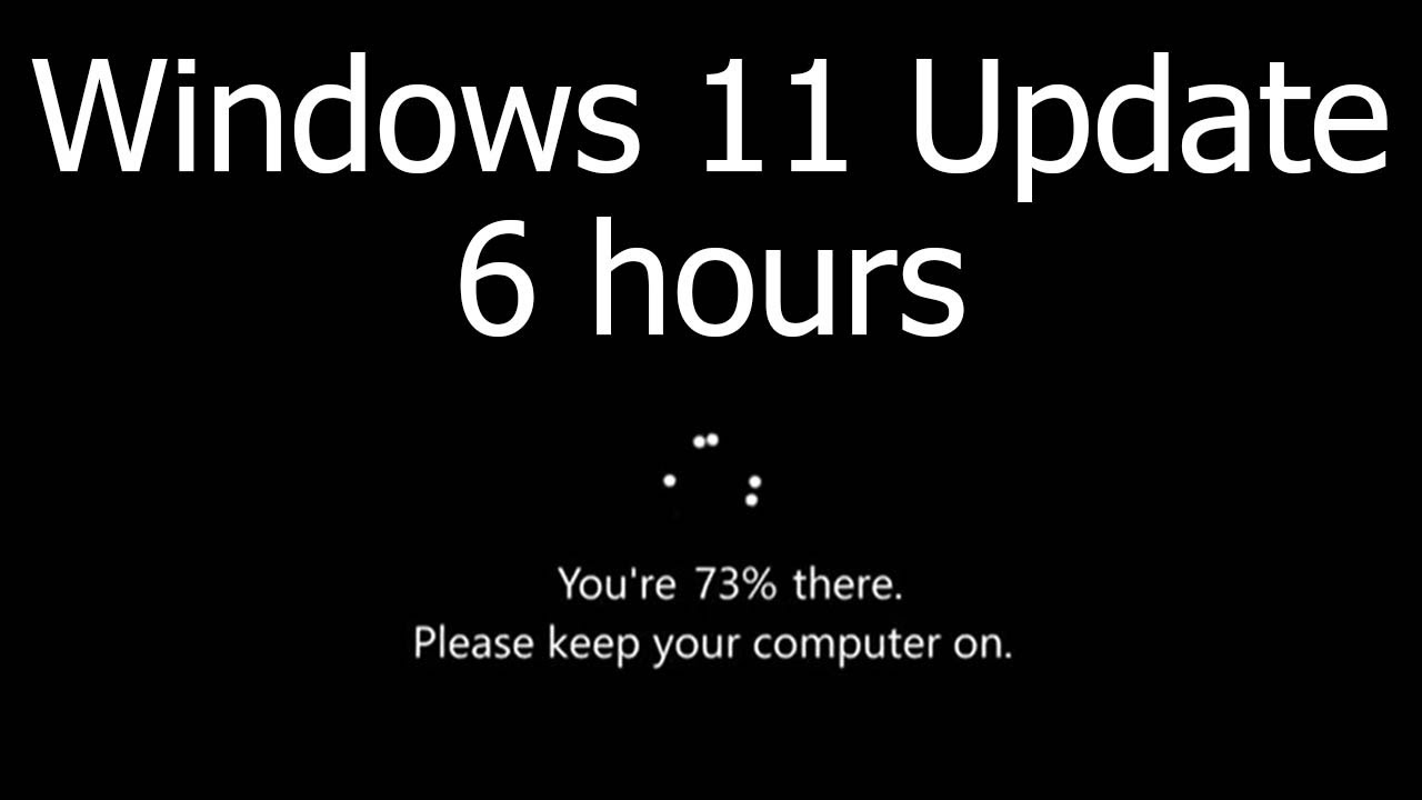 Windows 11 Update Screen 6 hours REAL COUNT in 4K UHD ! - YouTube
