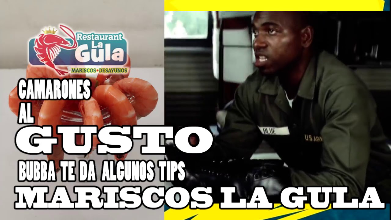 Recomendación de camarones Bubba Gump mariscos la gula - YouTube