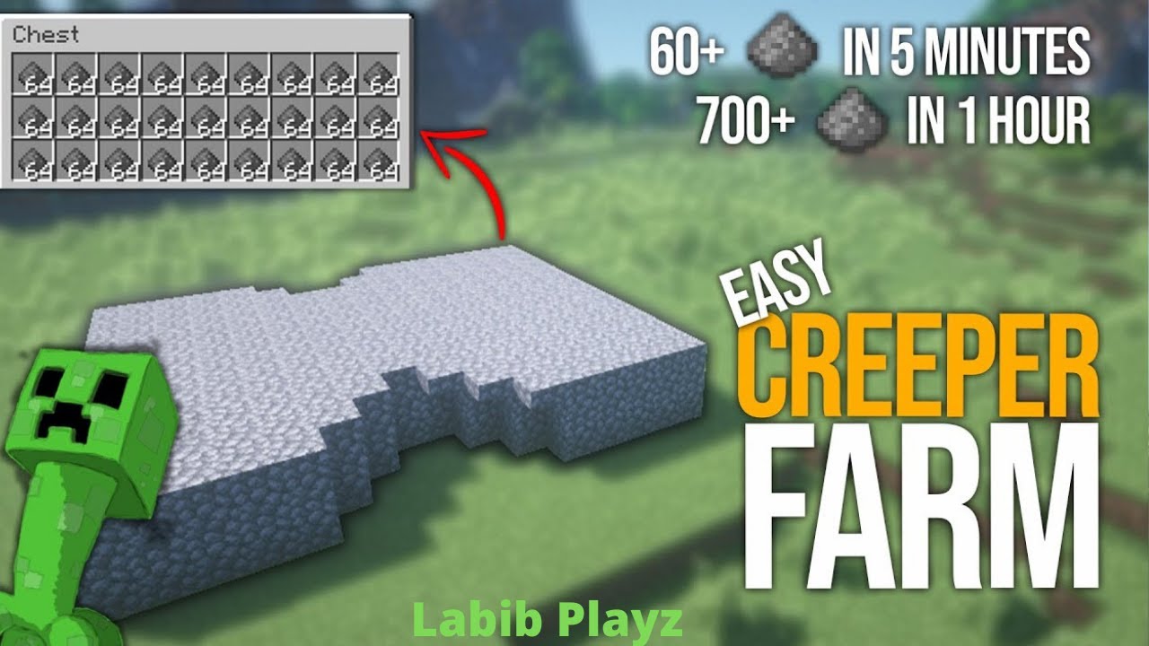 Minecraft Creeper Farm | 3000+ Per Hour Gunpowder Farm | 1.17.1 (Java ...