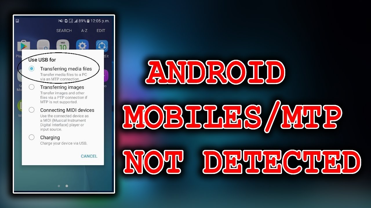 Phone/USB not Working, Connecting, Recognized, Detected, Showing PC ...