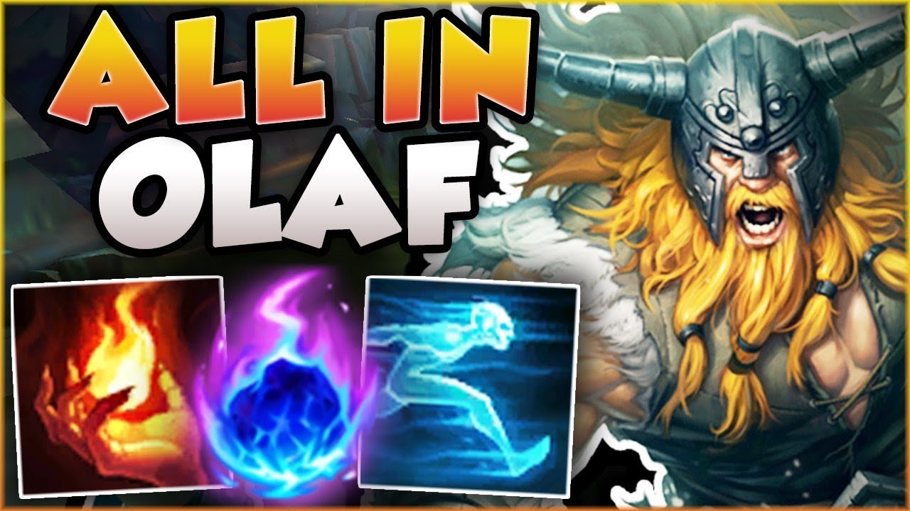 HIT ONE AXE IN LANE = 100% KILL GUARANTEED?? ALL IN OLAF SEASON 8 TOP ...