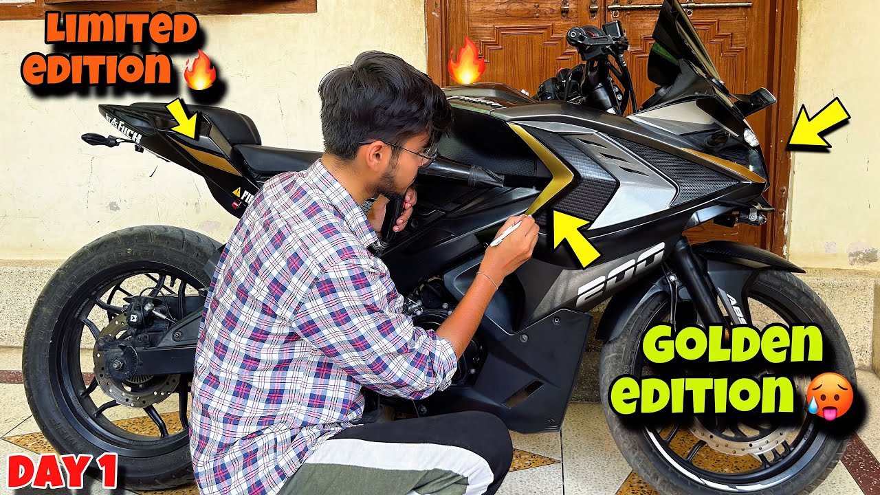 New Wrap On My Pulsar Rs 200 🔥 || Golden Edition Rs 200 🥵 || Full ...