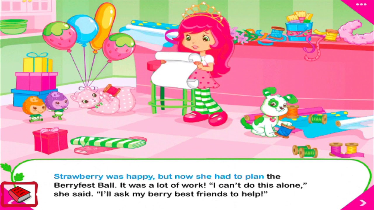 Strawberry Shortcake|Berryfest Princess|Books for kids - YouTube