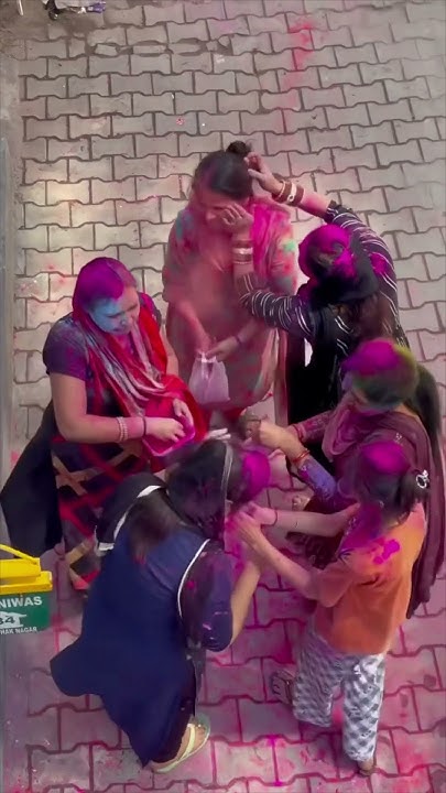 Happy Holi to all my friends 💕#shortvideo # Kavya pathak 1010 - YouTube