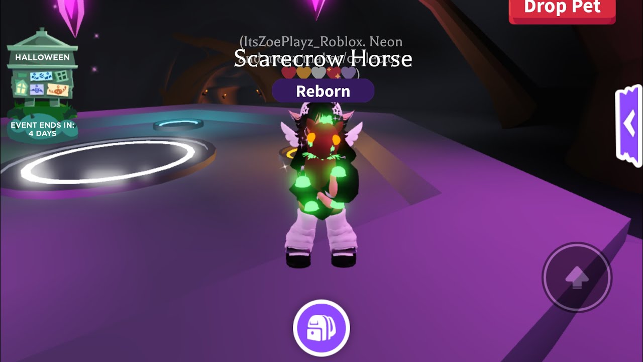 Making Neon Scarecrow Horse in Adopt Me - YouTube