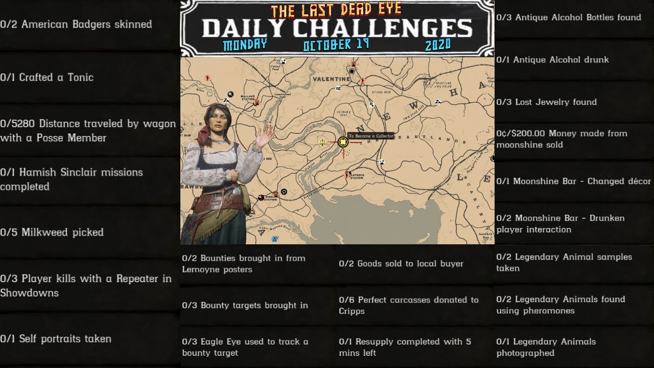 Daily Challenges Madam Nazar American Badger Milkweed Hamish Sinclair ...