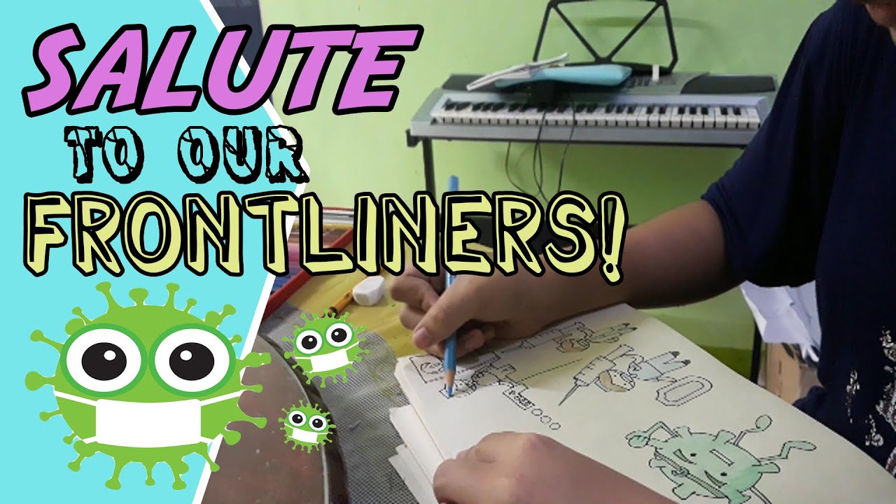DRAWING VLOG 1| SALUTE TO ALL FRONTLINERS | BATTLE AGAINST COVID 19 ...