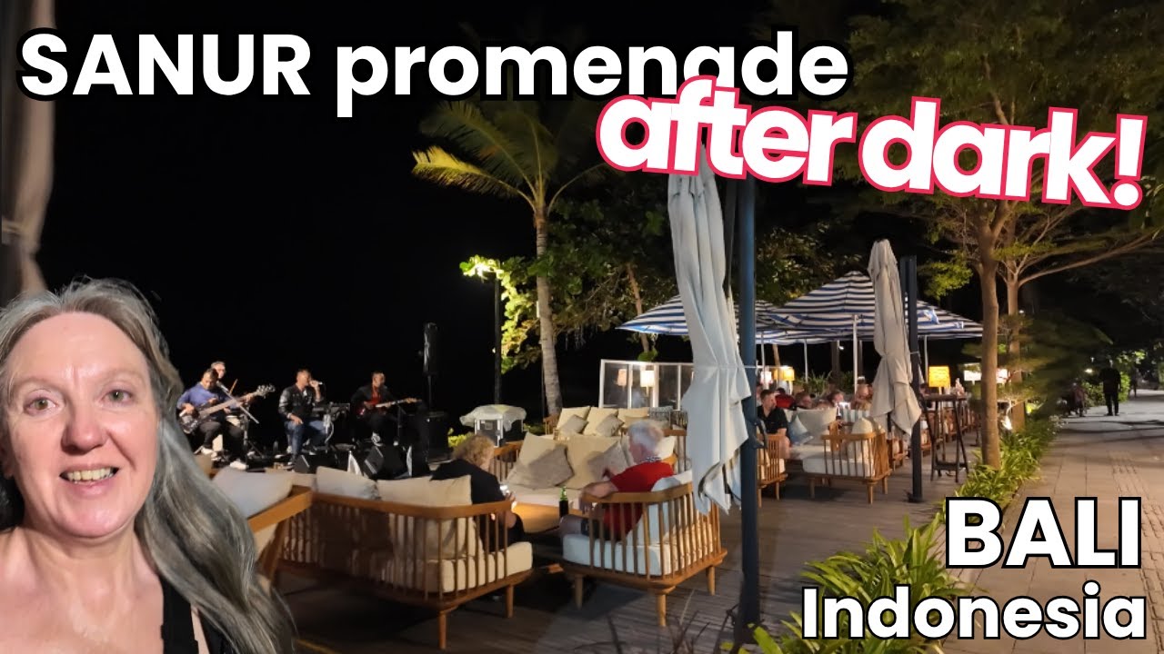Sanur promenade night walk | Bali travel guide - YouTube