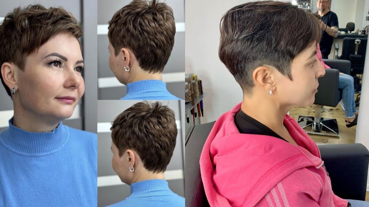 Hair adviser over 40 50 in short pixie haircuts/beauty sallon of short ...