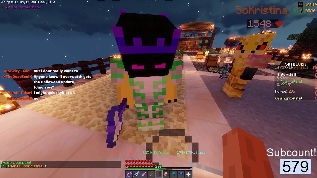 Hypixel Skyblock: Boppin' Zealots with the Luck Stick + Giveaways ...