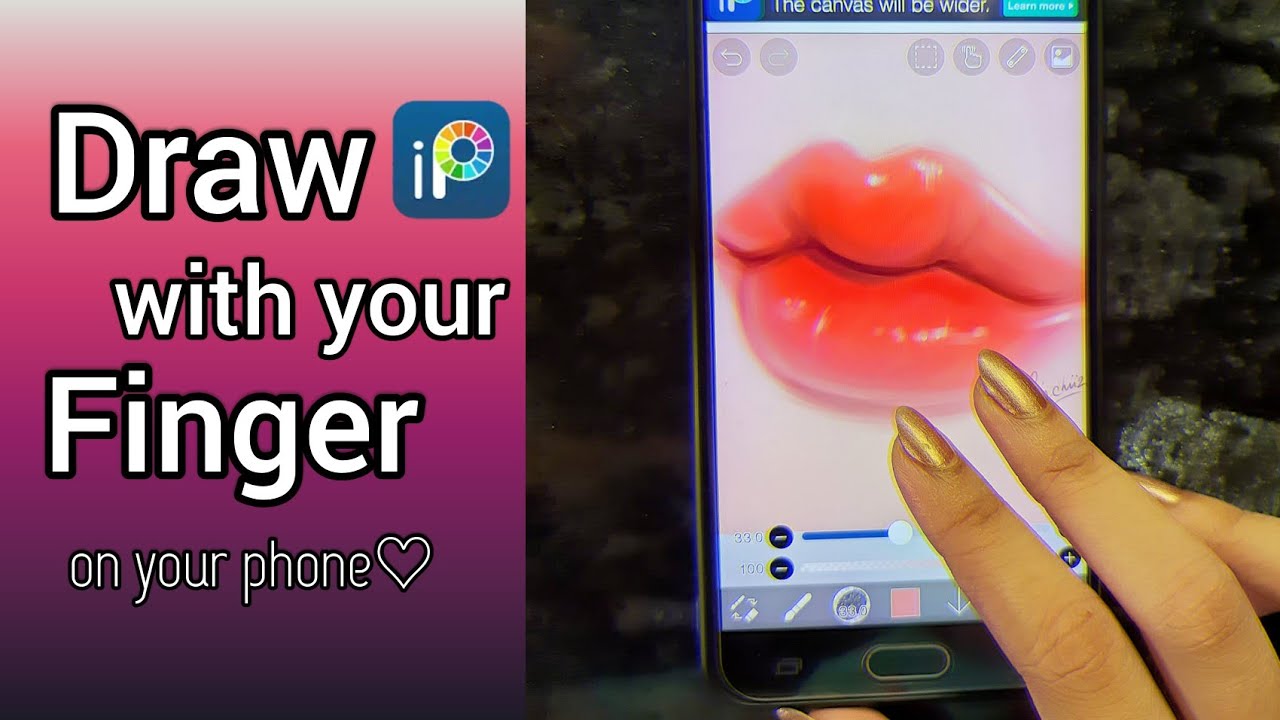 Draw lips with your finger || on ibisPaintx🌈 - YouTube