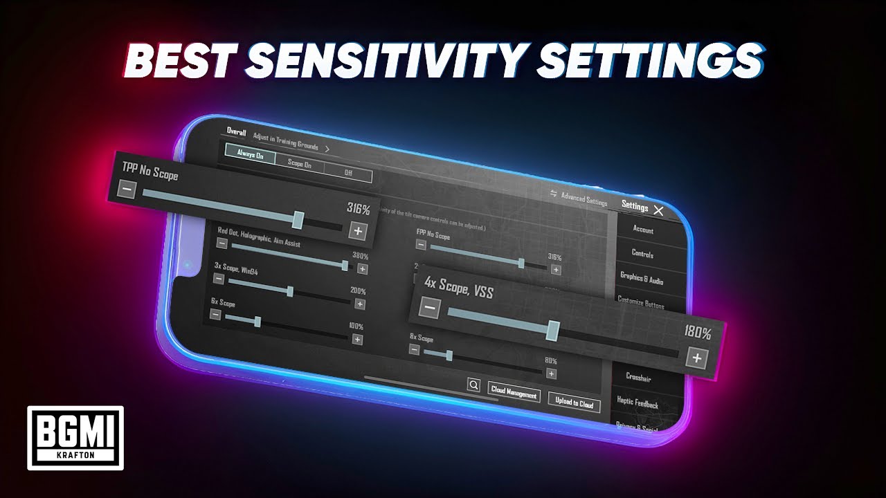 The Best Sensitivity Settings for Every Player | BGMI - YouTube