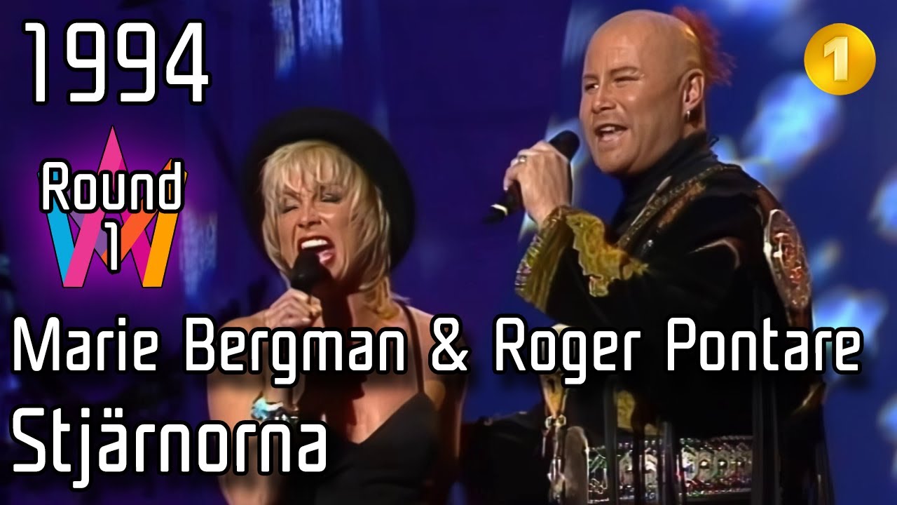 Melodifestivalen 1994 – 06a. Stjärnorna – Marie Bergman & Roger Pontare ...