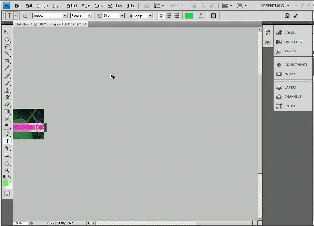 [Photoshop CS4] Creating Banner [800x100 px] - Old - YouTube