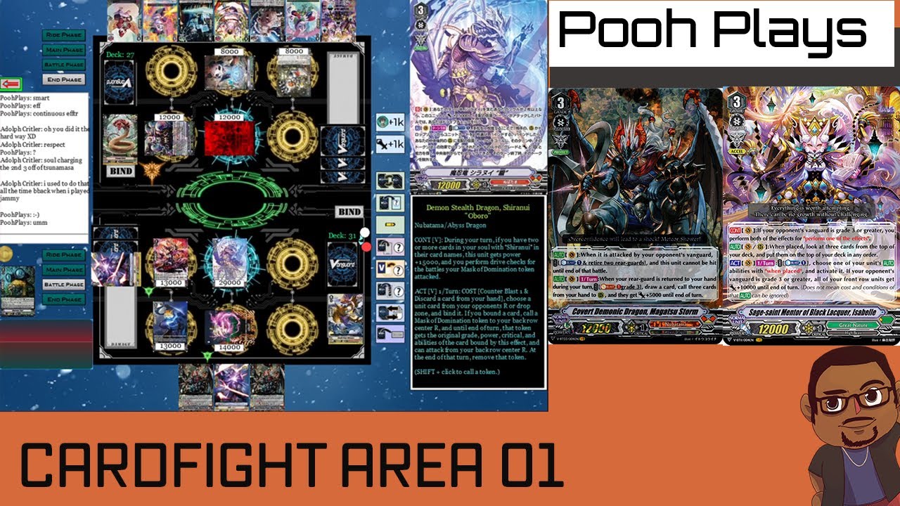 Learning to play CardFight AREA With Friends (1/3) Nubatama Mixed v ...