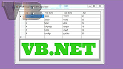 VB.NET DataGridView Tutorials - YouTube