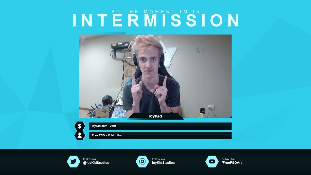Intermission stream overlay - ironsay