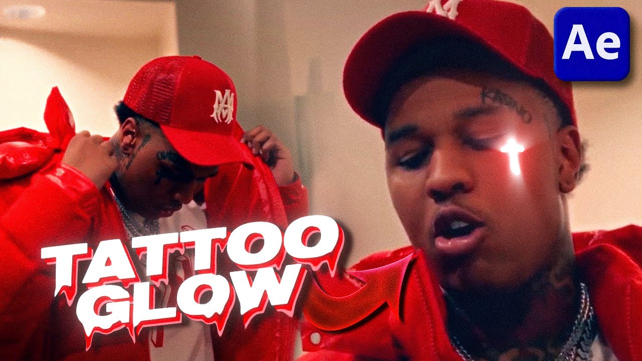 how to create TATTO GLOW EFFECT like EBK JAAYBO (After effect tutorial ...