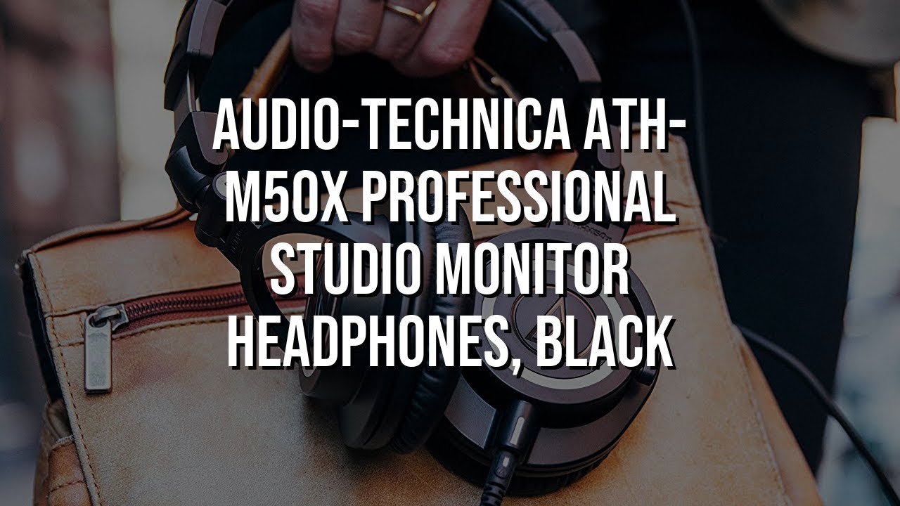 Audio-Technica ATH-M50x Professional Studio Monitor Headphones, Black ...
