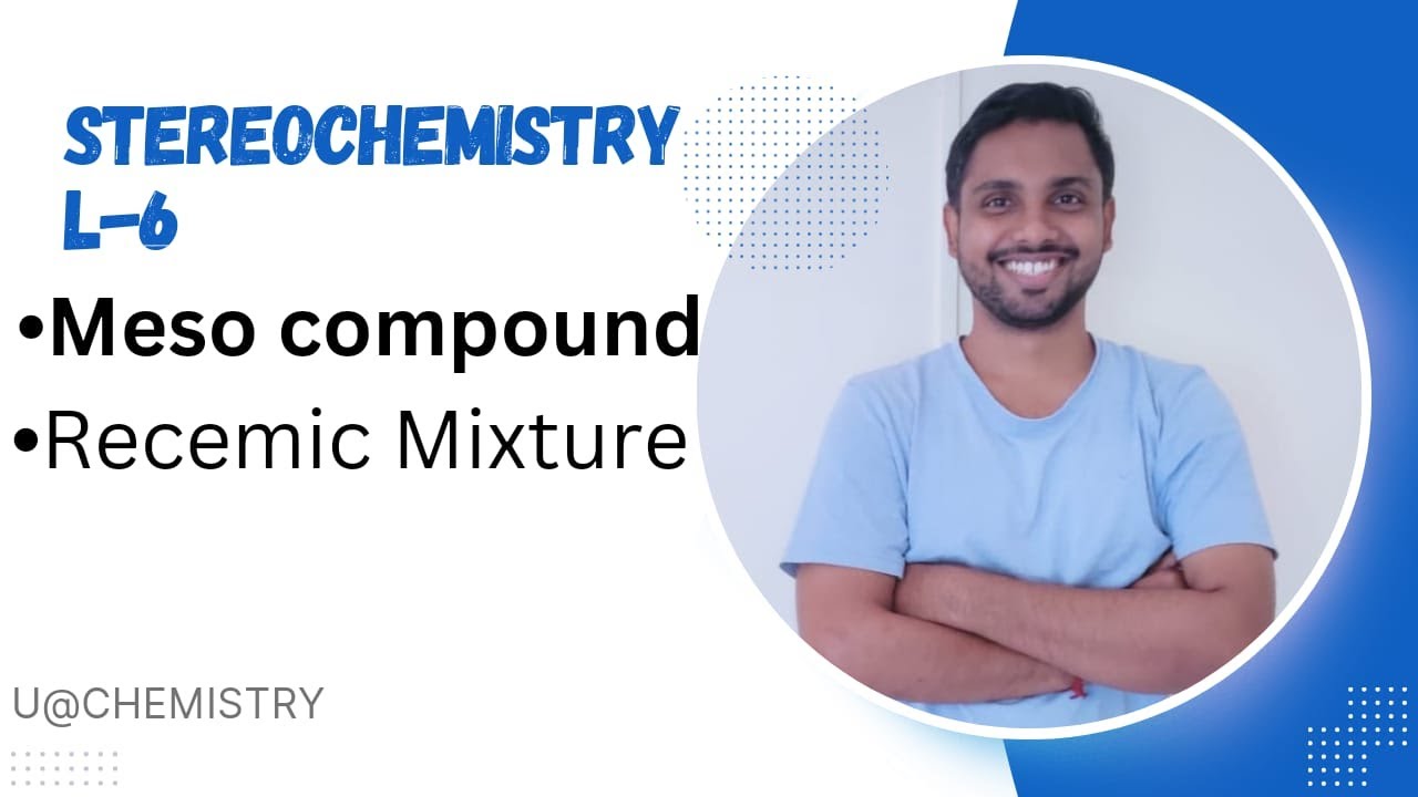 STEREOCHEMISTRY L-6. Concept Of Meso Compound and Racemic Mixture - YouTube