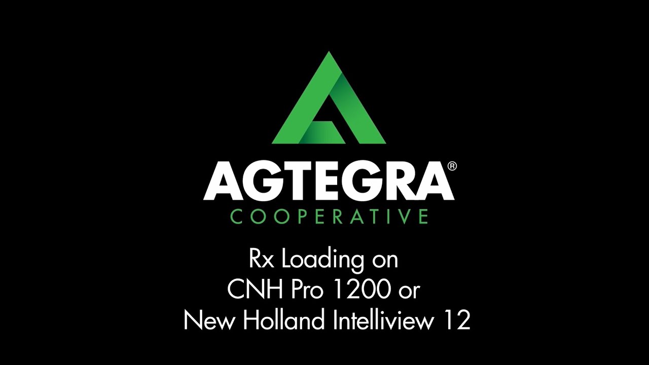 CNH Pro 1200 or New Holland Intelliview 12 Monitor Prescription Loading ...