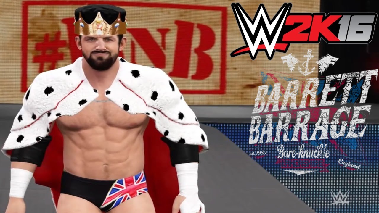 WWE 2K16 King Barrett Updated "King" attire & Top 10 Moves! (PS4 ...