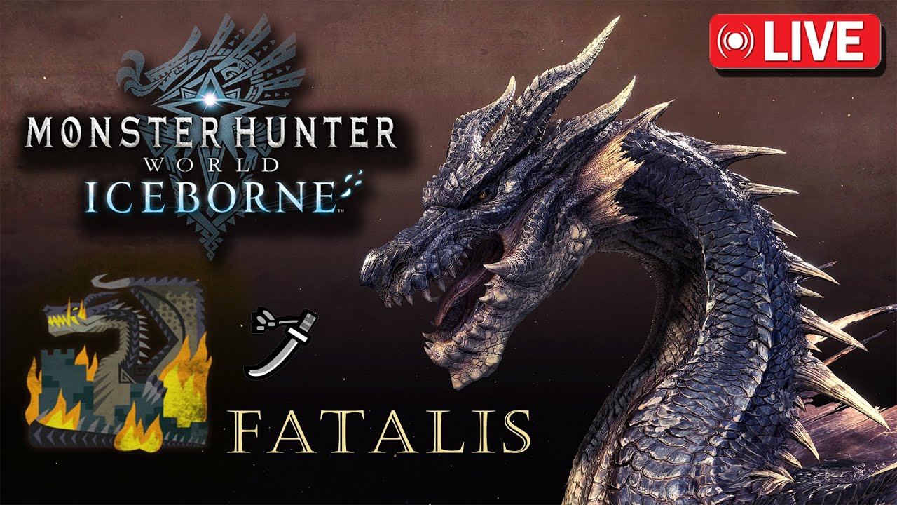 🔴 THE EPIC REMATCH WITH FATALIS! // MONSTER HUNTER WORLD : ICEBORNE ...