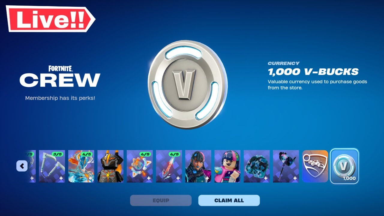 🔴Fortnite CREW SKIN ITEM SHOP *NEW* UPDATE TODAY January 31! (Chapter 6 ...