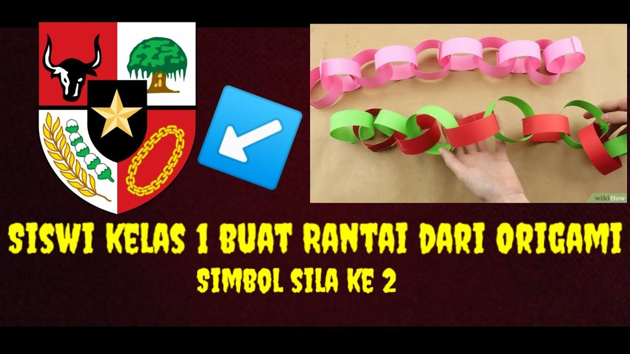 DIY Cara membuat rantai ~ tirai dari Origami - YouTube