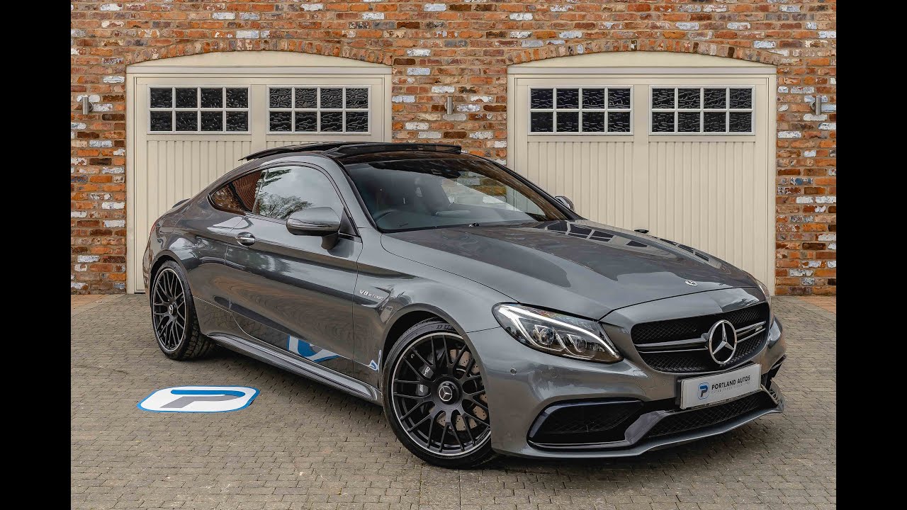 2017 17 MERCEDES C63 AMG PREMIUM 4.0 V8 IN SELENITE GREY METALLIC WITH ...