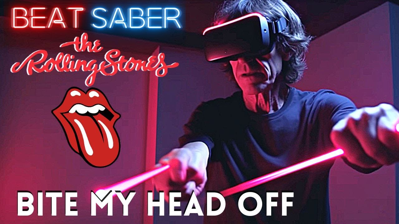 Byte my head off - Rolling Stones - Beat Saber Mixed Reality Gameplay ...