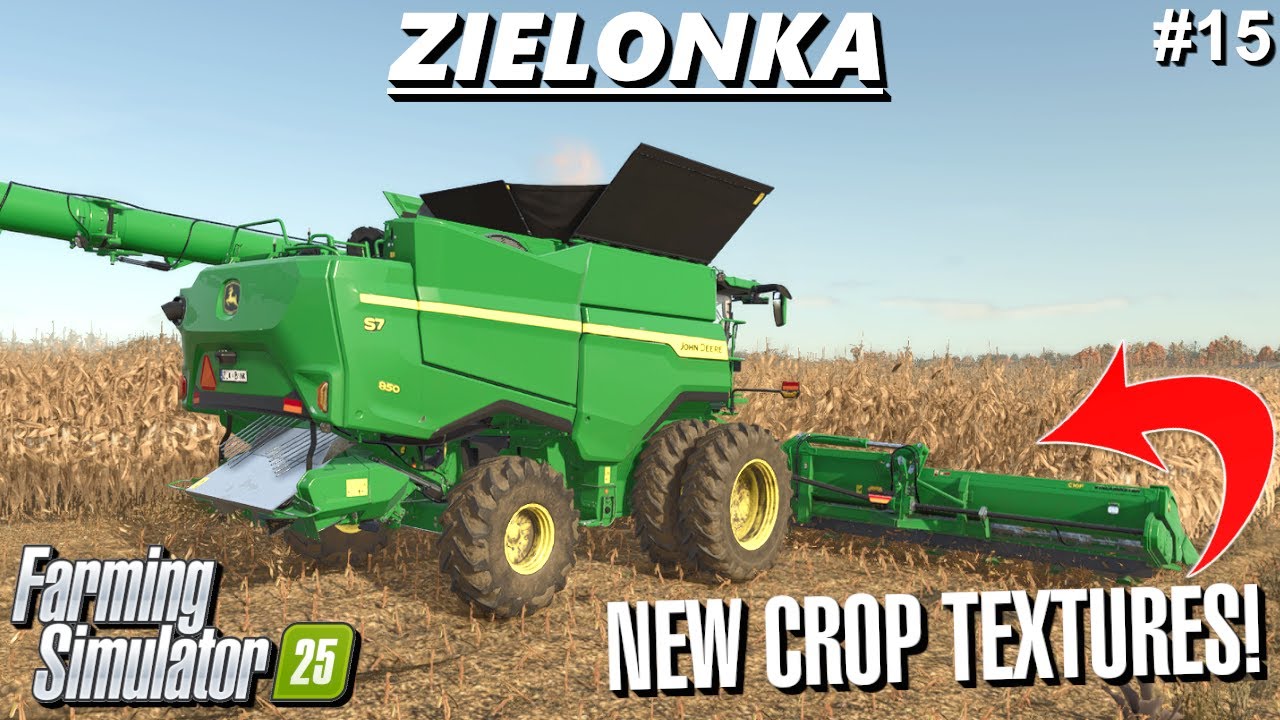 BIG SOYBEAN & CORN HARVEST WITH NEW CROP TEXTURES! | Zielonka | Farming Simulator 25 | FS25 #15 ...