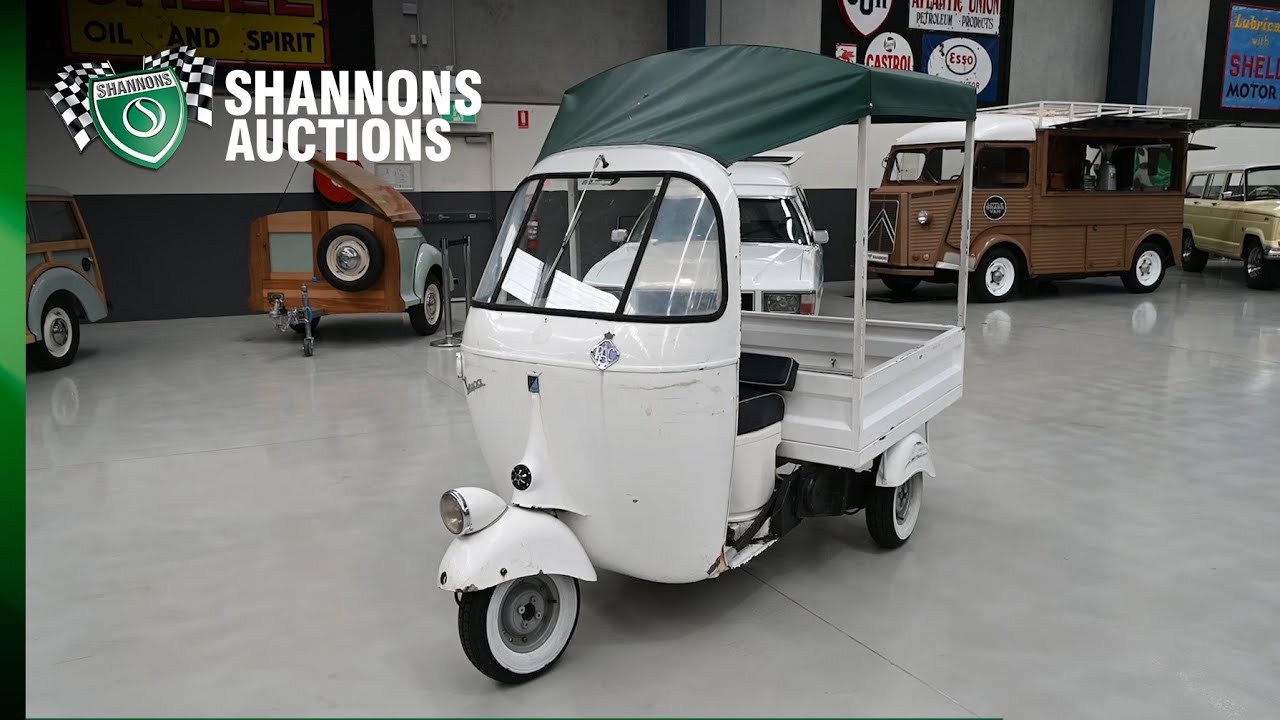 1956 Piaggio Ape 'AC1' 150cc 3-Wheeler - 2022 Shannons Spring Timed ...