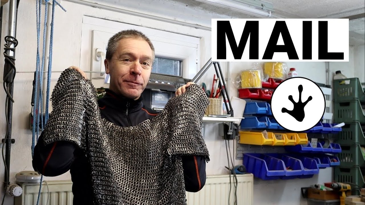 Making riveted chainmail - YouTube