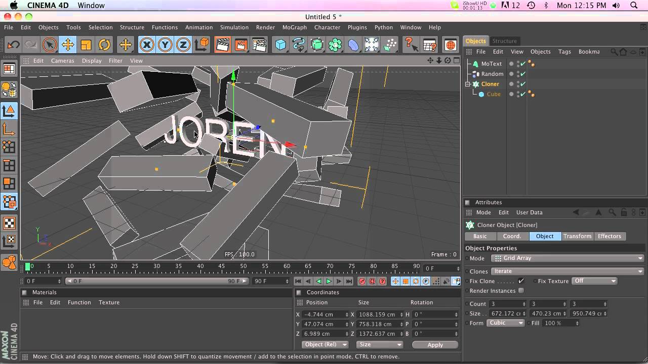 C4d Tutorial Mograph Selection And Deleting Individual Clones Youtube