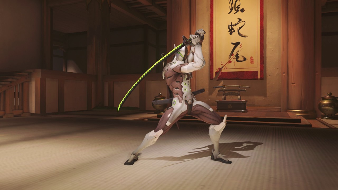 RAW VIDEO | OVERWATCH | GENJI | CLASSIC | SWORD STANCE | VICTORY POSE ...