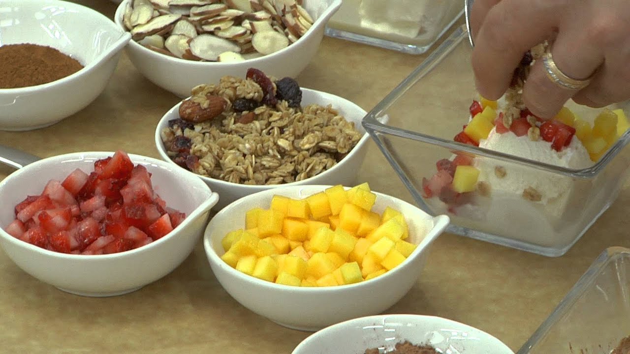 Healthy Frozen Yogurt Toppings - YouTube