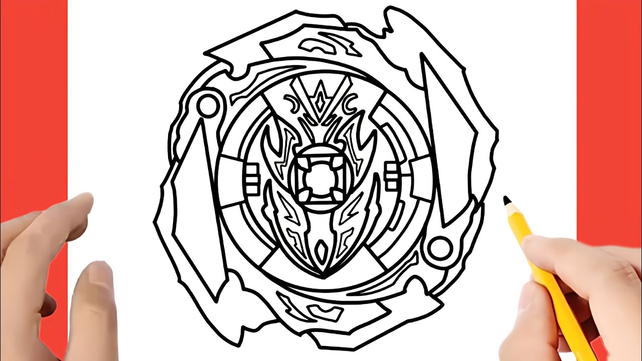 Beyblade Drawing | How to Draw Infinite Achilles - YouTube