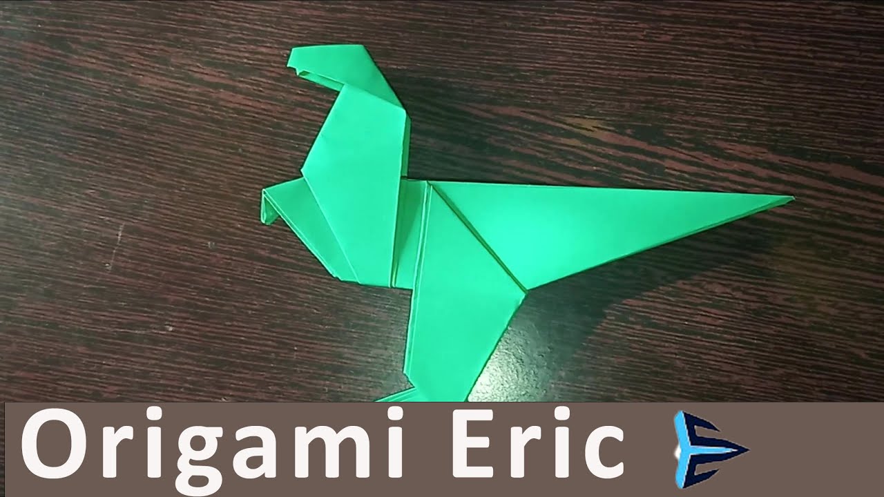 Easy Origami Dinosaur ,How to make paper Dinosaur in Origami, - YouTube